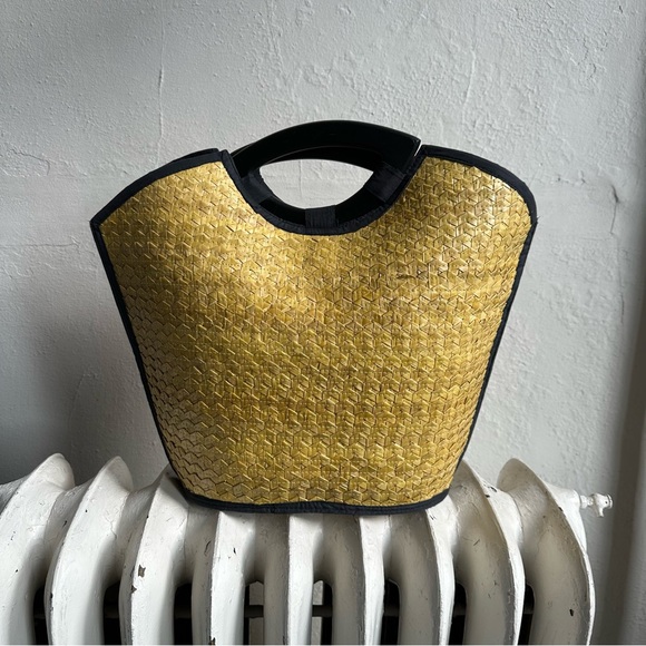 Bags | Grass Purse Golden Yellow | Poshmark